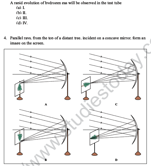CBSE Class 10 Science MCQs Set 6 with Answers CBSE Class 10 Science MCQs Set 6 with Answers